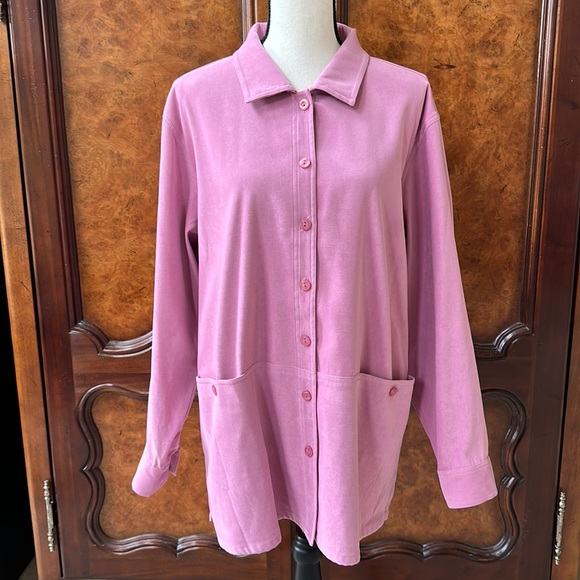 Appleseed's | Jackets & Coats | Appleseeds Dusty Rose Shacket | Poshmark